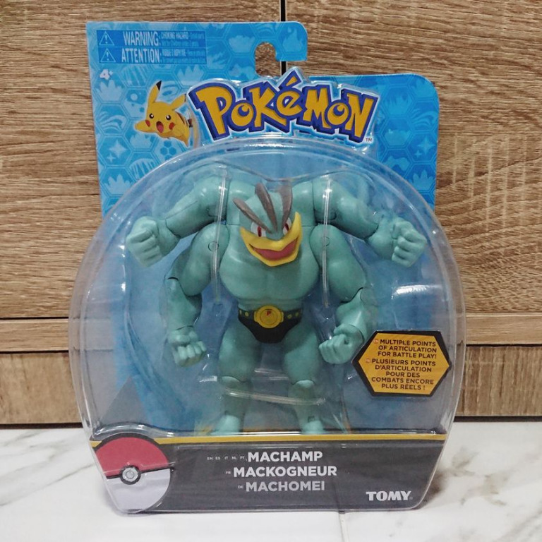 WTT/WTS Pokemon Machamp Toy Figure by TOMY with multiple points of ...
