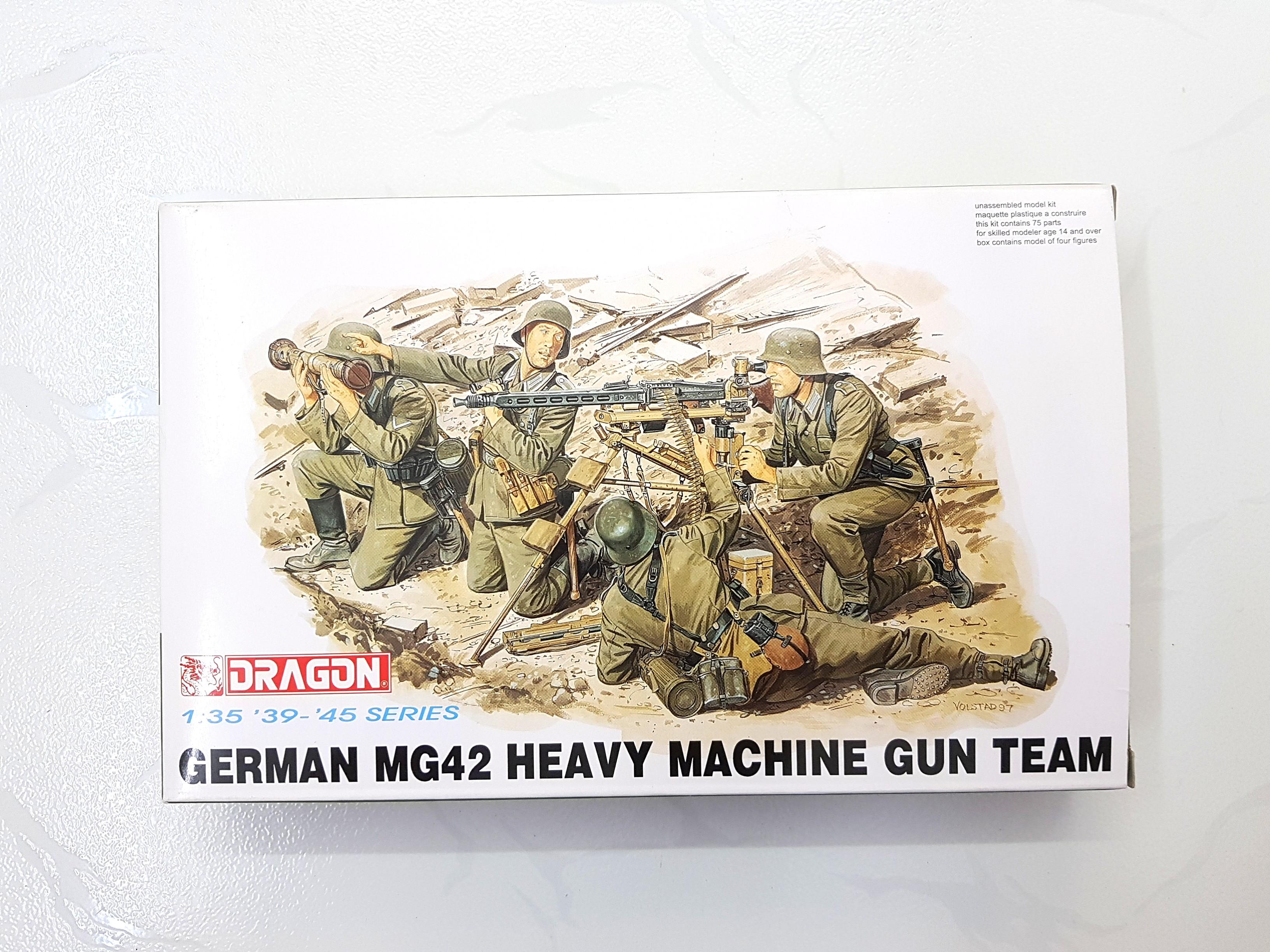 1/35 #6064 Dragon German MG42 Heavy Machine Gun Team (2nd World War ...
