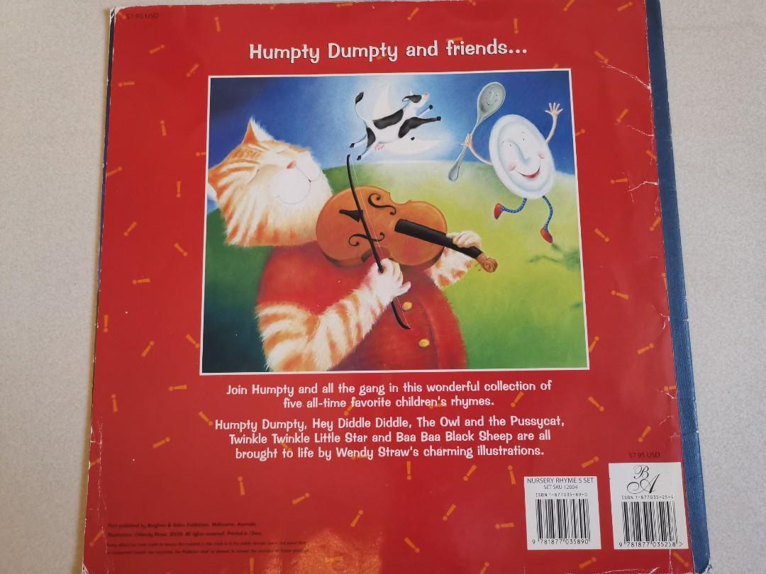 經典英文兒歌故事書共4本：Humpty Dumpty, The Wheels on the Bus, Five Little Ducks ...