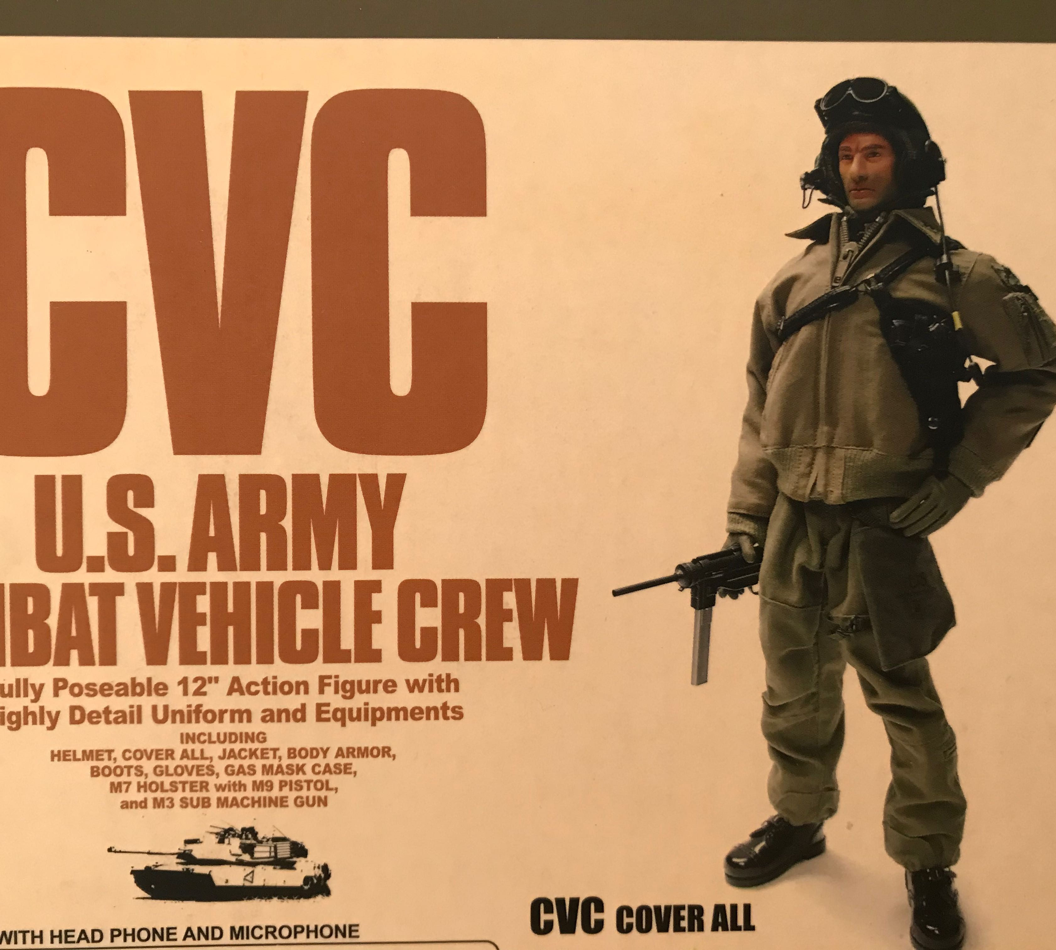 絕版 Hottoys CVC US army combat vehicle crew 1:6 12” action figure 美軍坦克兵 ...