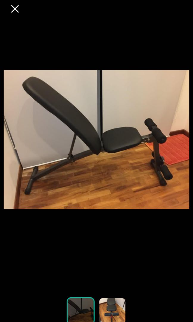 Adjustable Gym Chair, Sports, Weights & Gym Equipment on Carousell