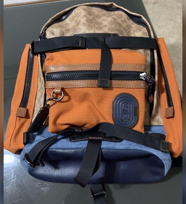 COACH: Ridge Backpack In Signature Canvas With Coach Patch, Men's ...