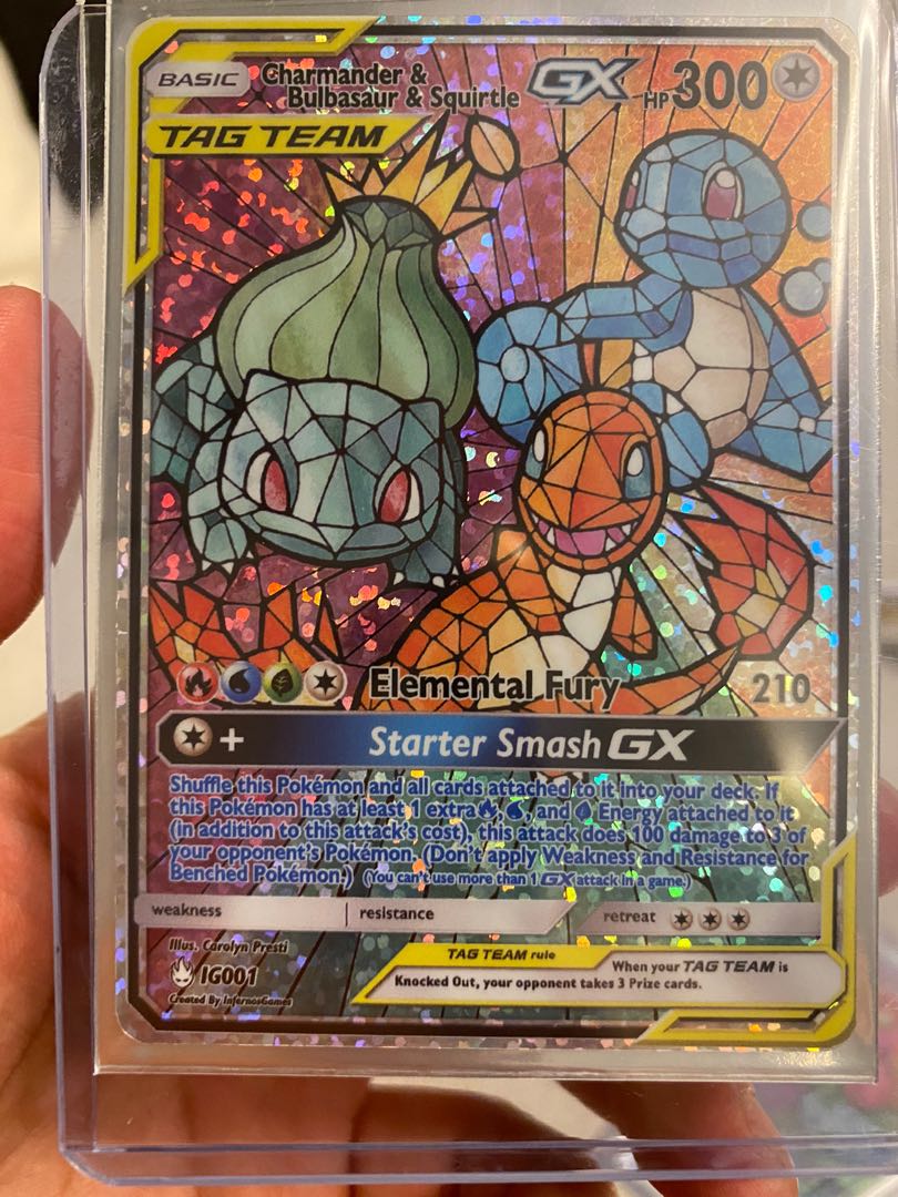 Base thrio tag team GX stained glass Promo (All 3!), Hobbies & Toys ...