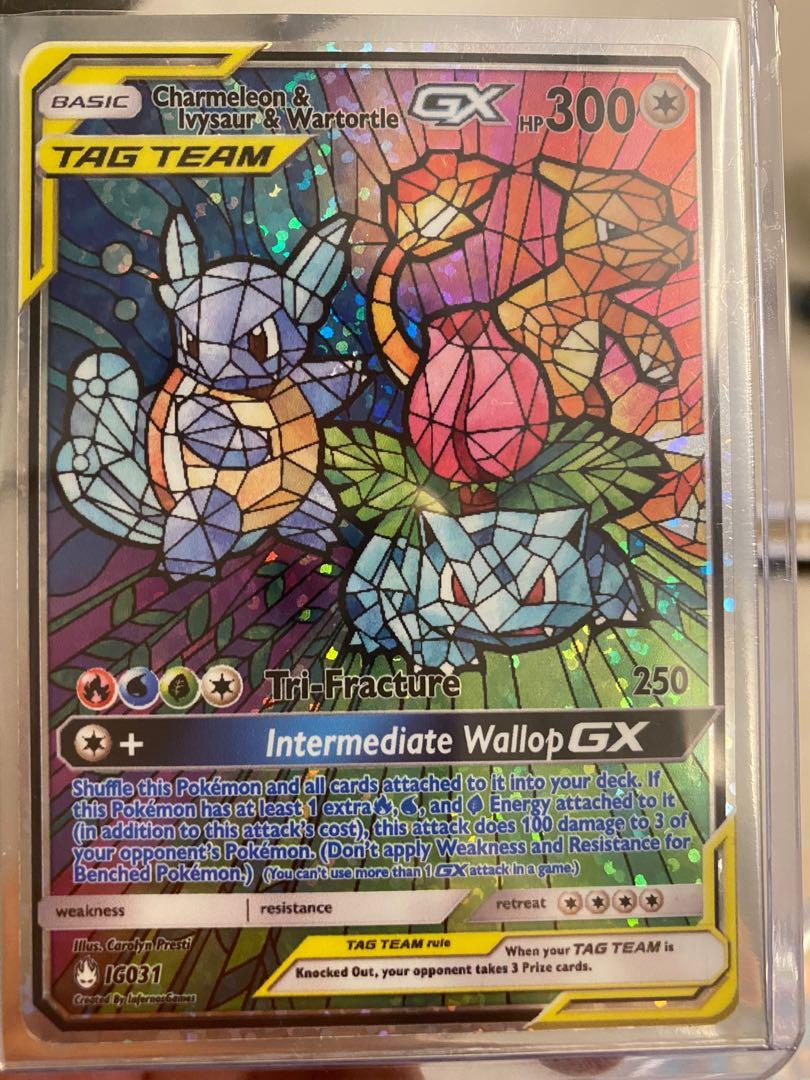 Base thrio tag team GX stained glass Promo (All 3!), Hobbies & Toys ...