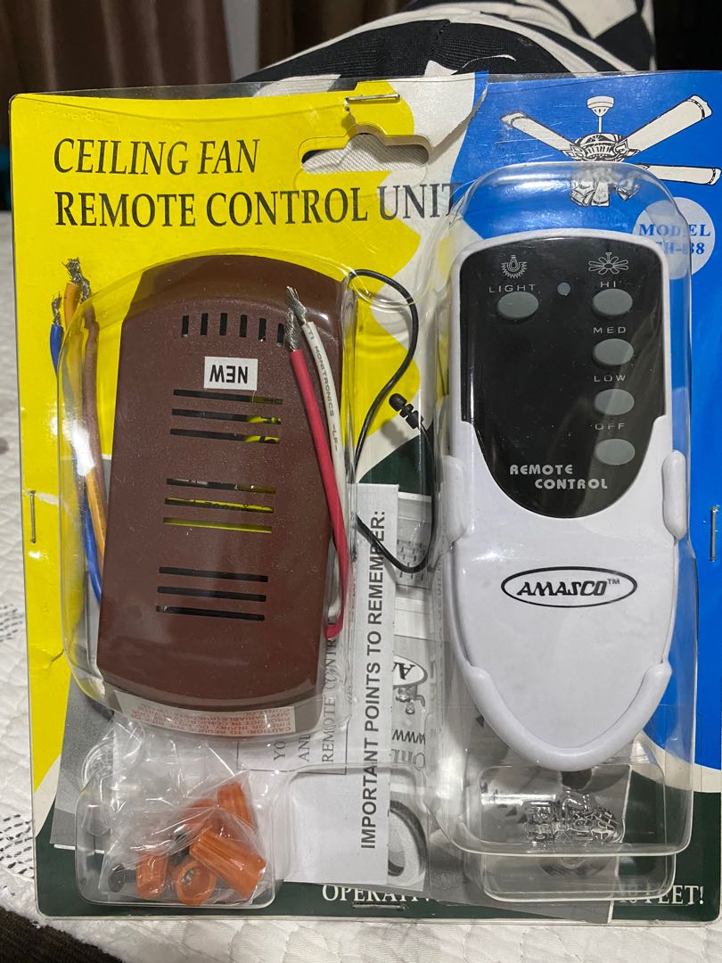 BRAND NEW - AMASCO Ceiling Fan Remote Control Unit AFH-88, Furniture ...