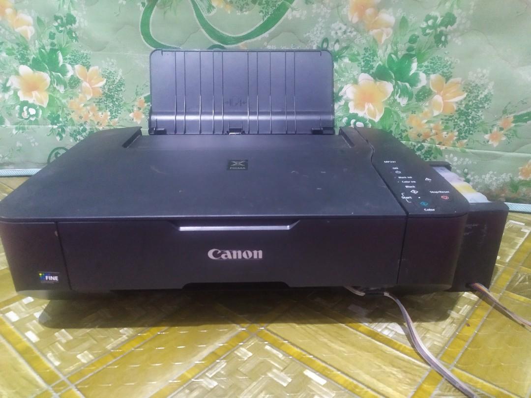 Canon Pixma mp237 continuous ink (CISS), Computers & Tech, Printers ...