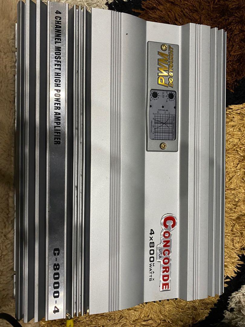 Concorde Car Power Amplifier, Audio, Other Audio Equipment on Carousell