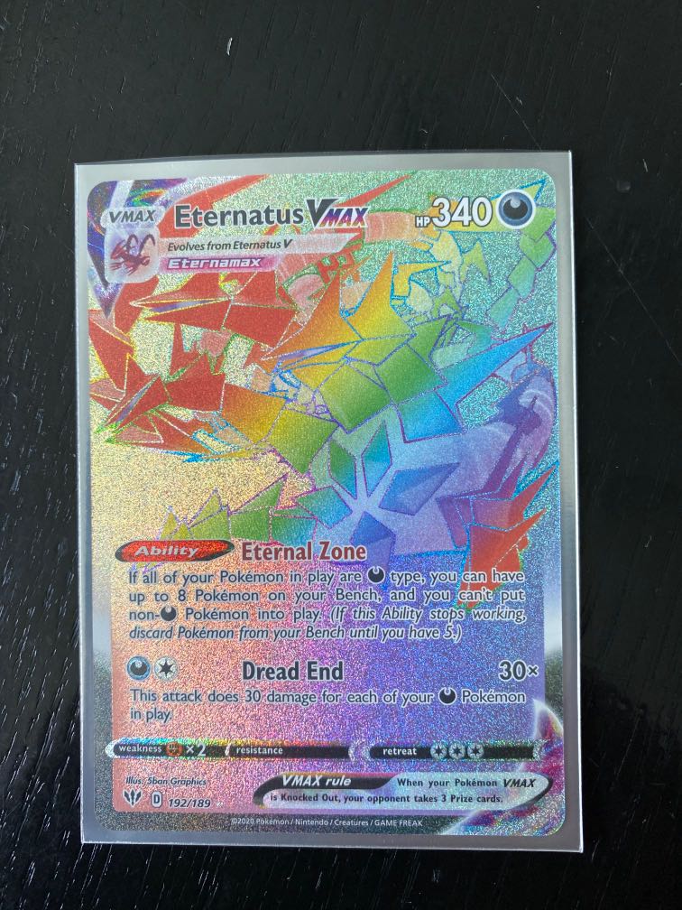 Eternatus Vmax Secret Rare/Rainbow, Hobbies & Toys, Toys & Games on ...