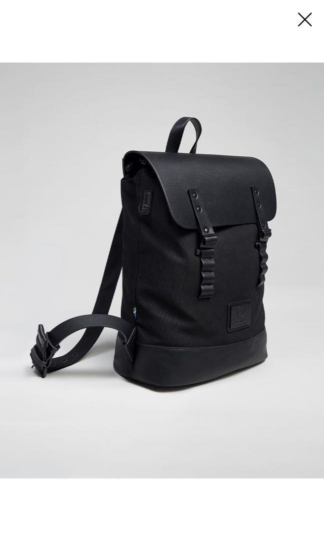 Gaston Luga Praper Backpack Black PU leather, Men's Fashion, Bags ...