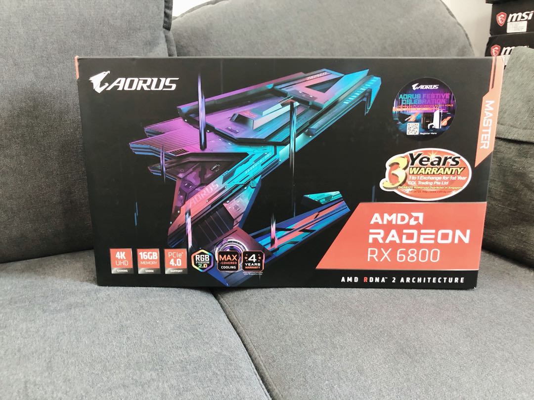 Gigabyte AMD Radeon RX6800 Aorus Master 16GB, Computers & Tech, Parts & Accessories, Computer ...