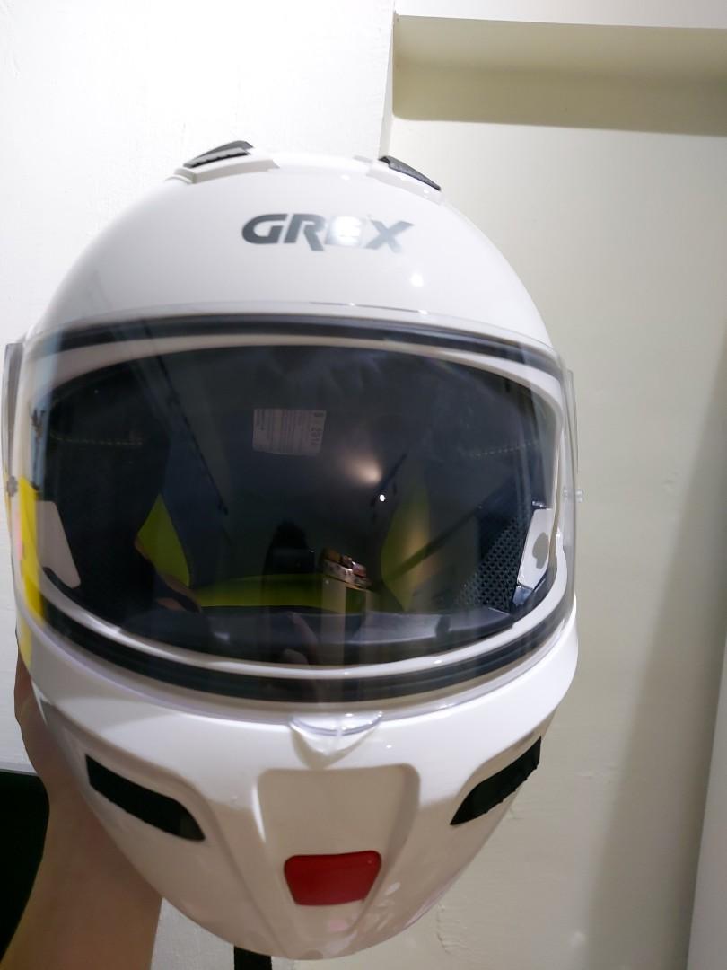 Grex modular motorcycle helmet, white gloss, Motorcycles, Motorcycle ...