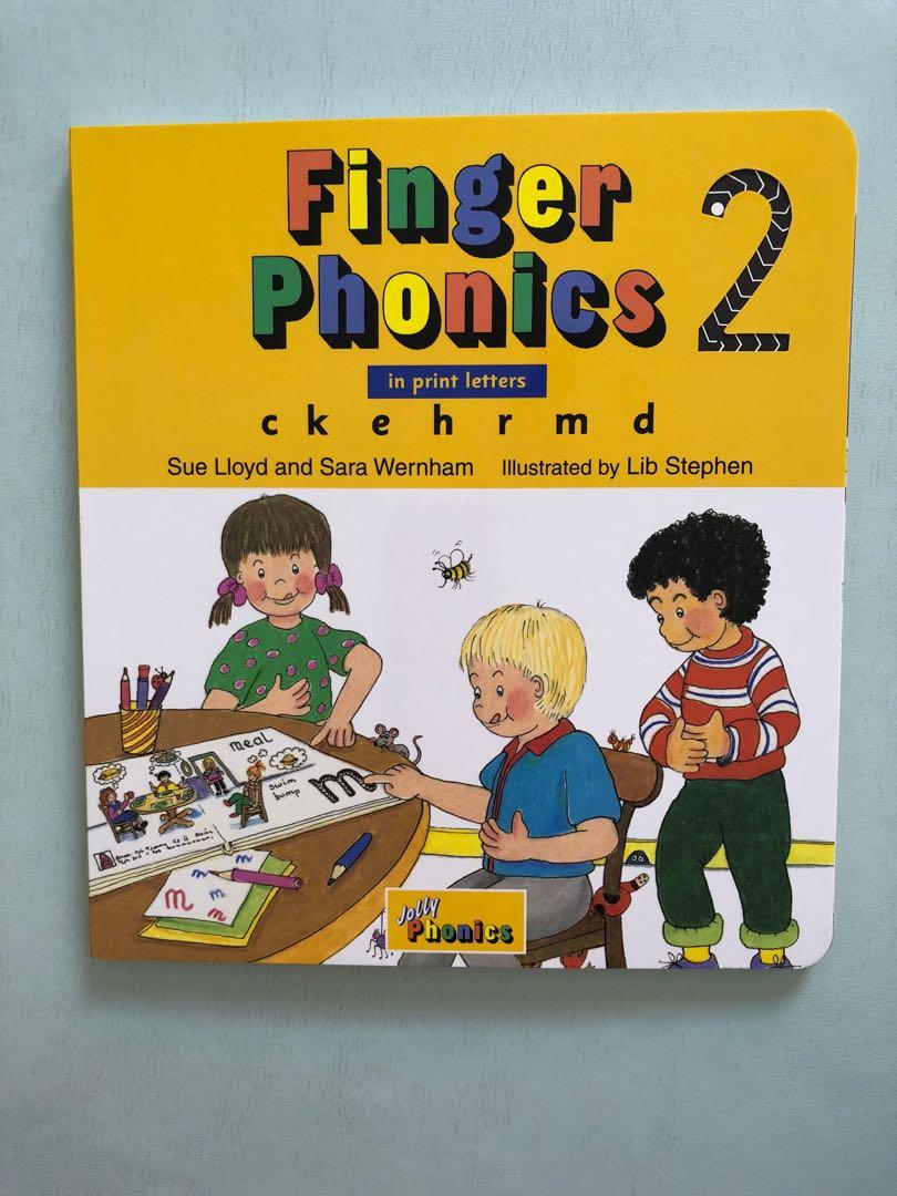 Jolly Phonics _ Fingers Phonics 2, 興趣及遊戲, 書本 & 文具, 小說及非小說 - Carousell