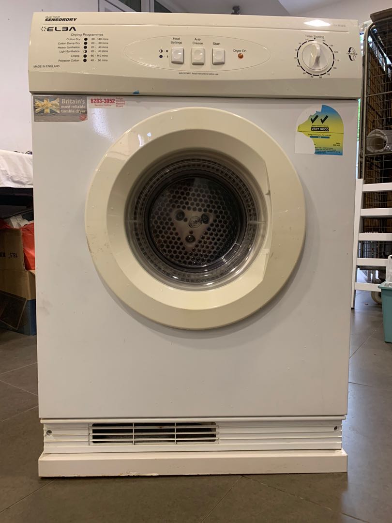 Laundry dryer - Elba EDB602S, TV & Home Appliances, Washing Machines ...