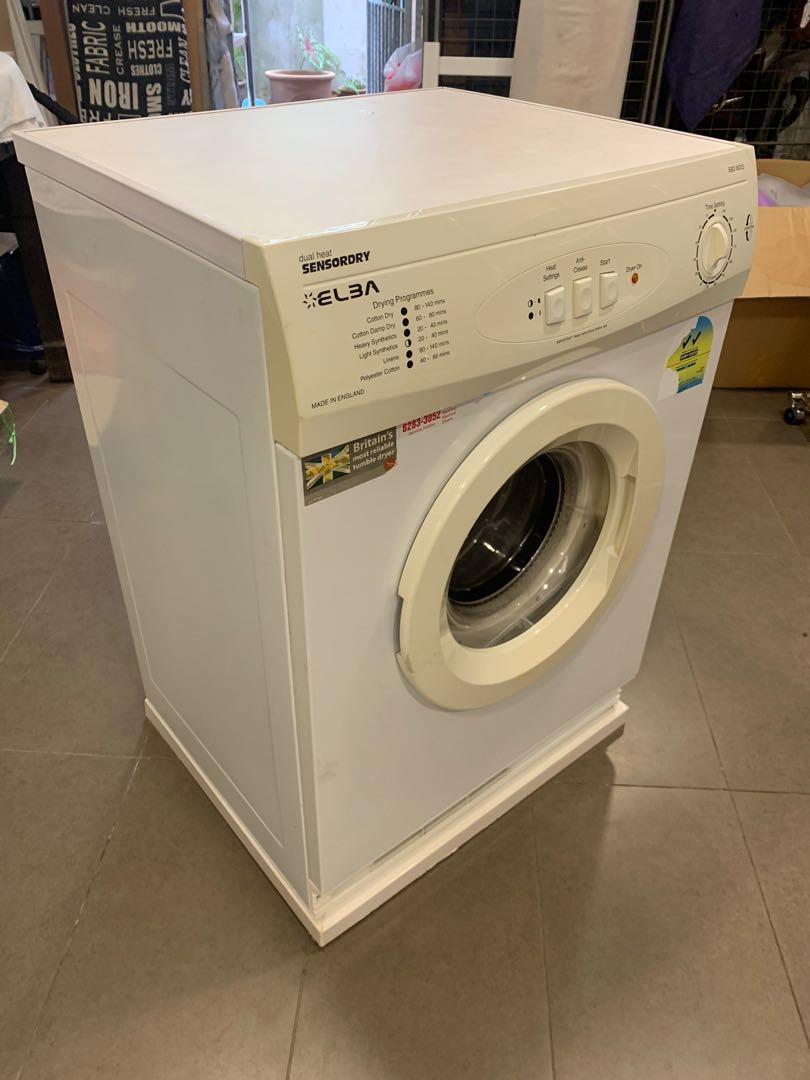 Laundry dryer - Elba EDB602S, TV & Home Appliances, Washing Machines ...