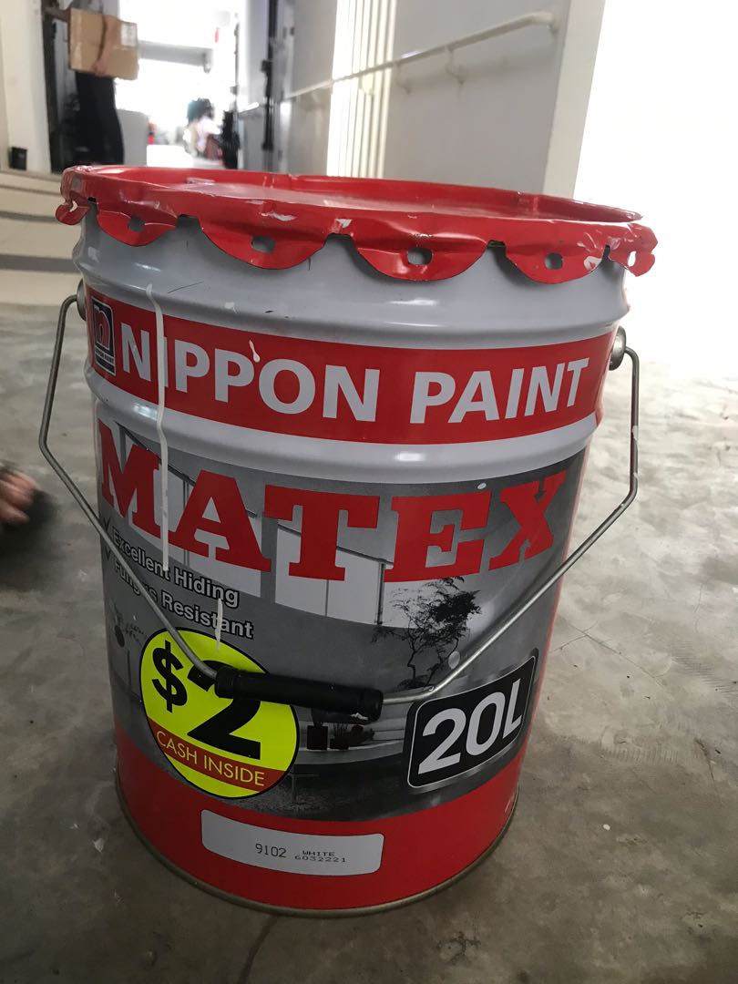 Nippon Paint Matex and Vinilex 5000 20L White, Furniture & Home Living ...