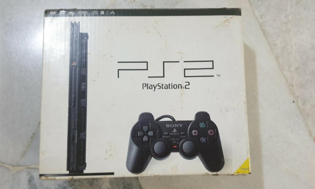 Sony PS2 Slim full set SCPH - 70006CB, Video Gaming, Video Games ...