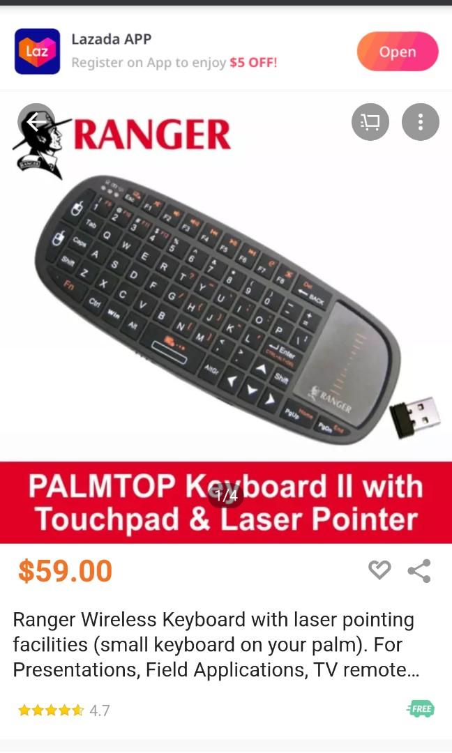 Ranger Professional Bluetooth Wireless Keyboard, Computers & Tech ...