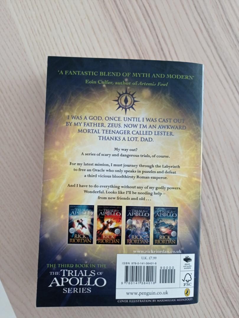Rick Riordan Trial Of Apollo Book 3 Hobbies And Toys Books