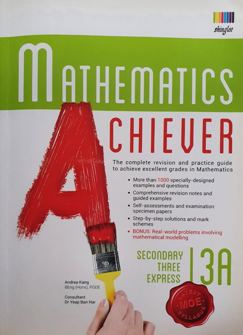 Secondary 3 Math Achievers assessment book (3A & 3B), Hobbies & Toys ...