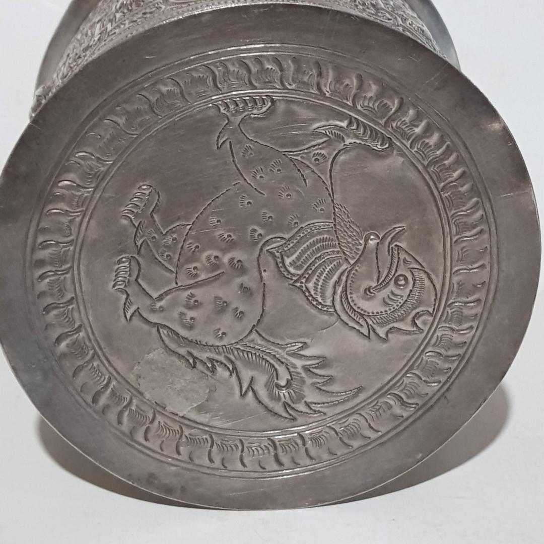 Silver Malay Chinese peranakan embossed container, Hobbies & Toys ...