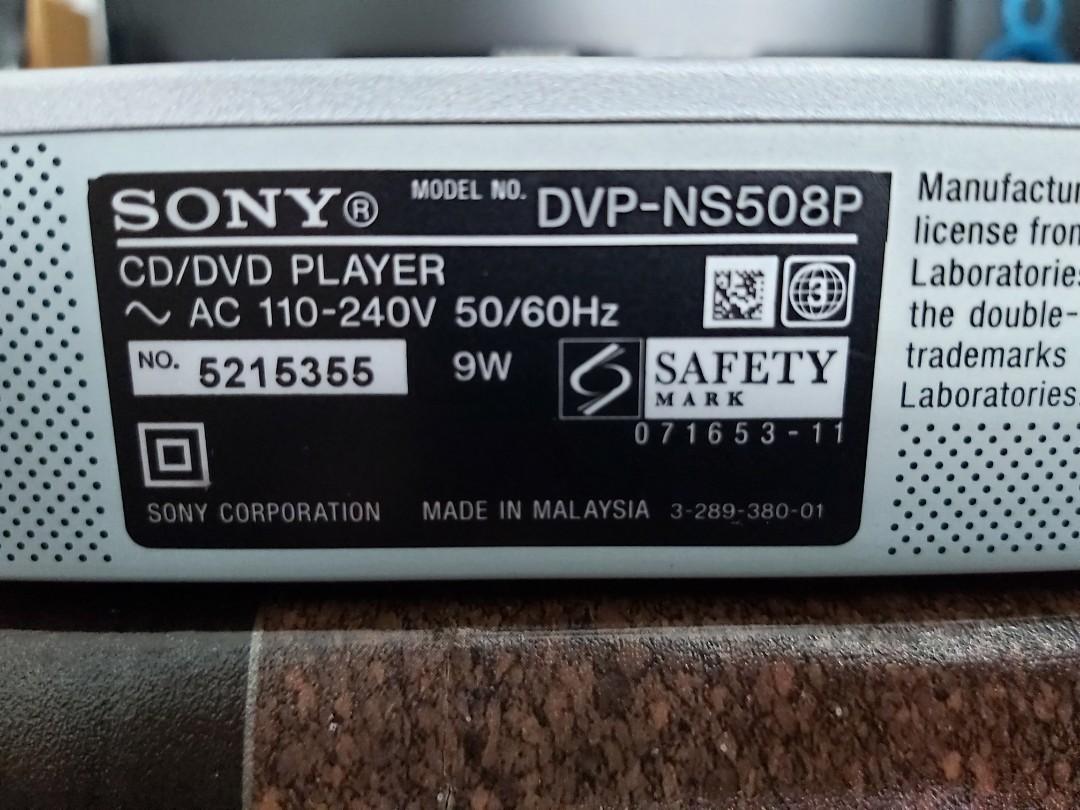 Sony DVD/ CD/ VCD player, TV & Home Appliances, TV & Entertainment, Blu ...