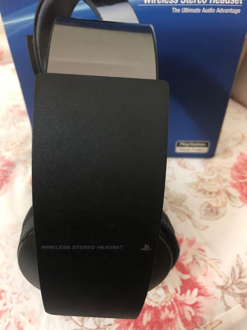 Sony Ps3 Wireless Stereo Headset 7 1 Virtual Sound Audio Headphones