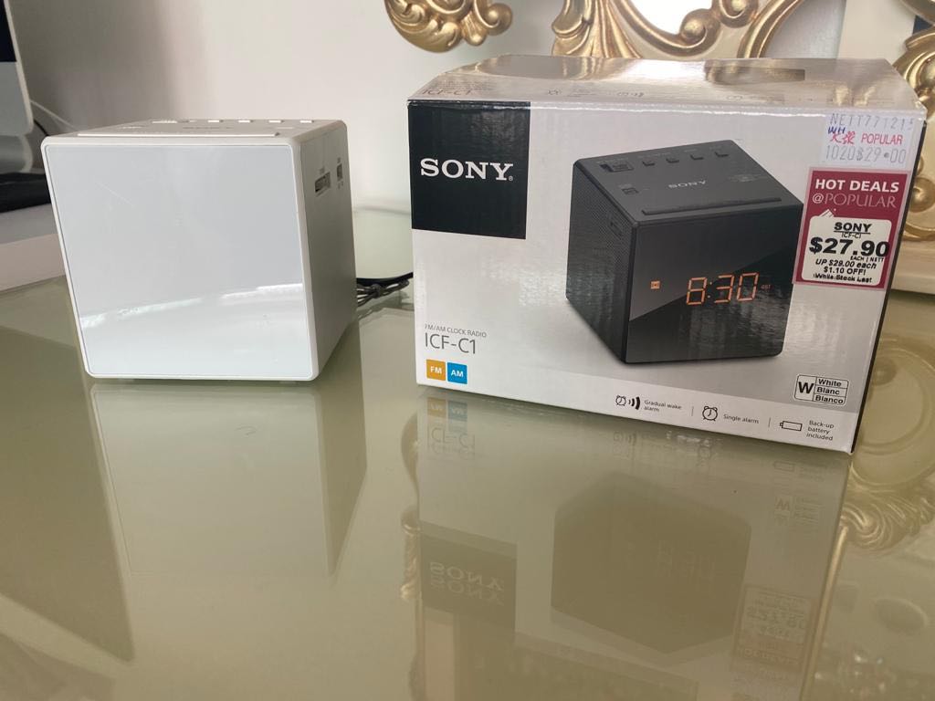 Sony Radio/Alarm clock, Furniture & Home Living, Home Decor, Clocks on ...