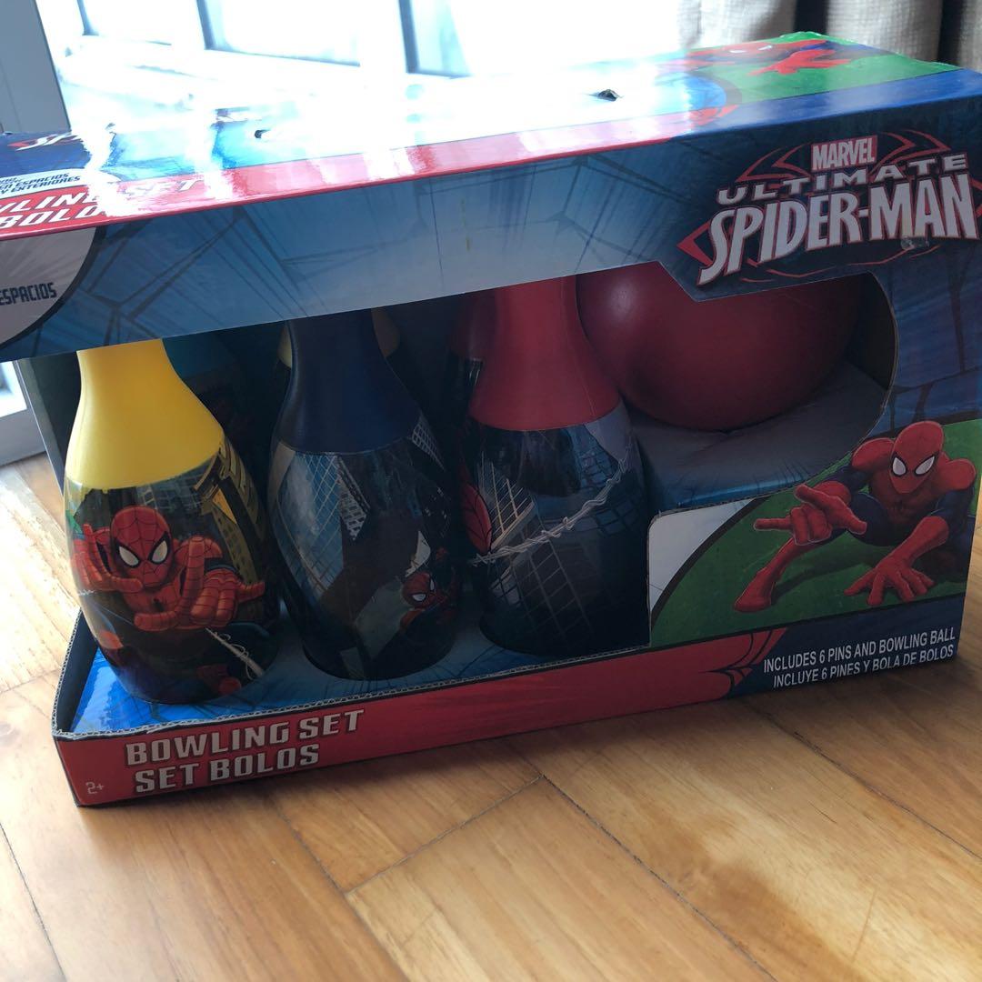 Spider-Man bowling set for kids, Toys & Games, Others on Carousell