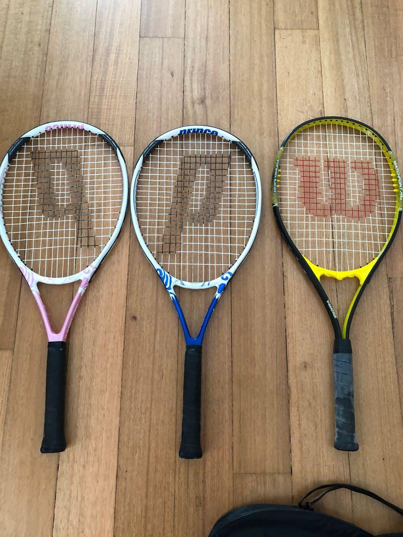 Used Tennis rackets x 3, Sports Equipment, Sports & Games, Racket ...
