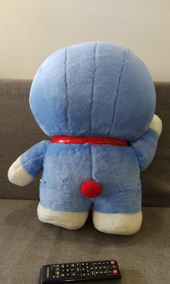 Vintage Large Doraemon Plush Toy with real pocket and bell, Hobbies ...