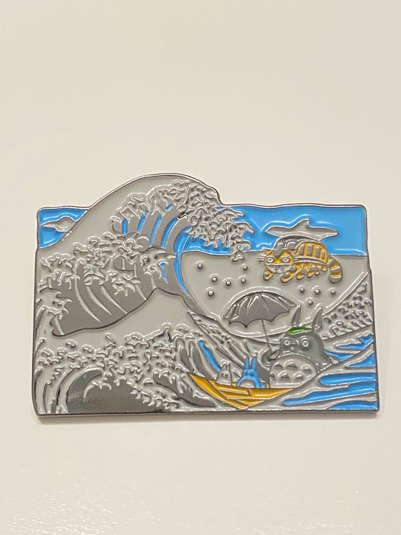 Wave of Kanagawa Totoro Enamel Pin, Hobbies & Toys, Stationery & Craft ...