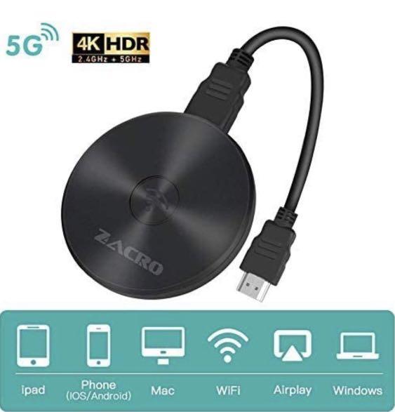 Wireless Display Dongle , Zacro 5GHz + 2.4GHz Wireless WIFI Display ...