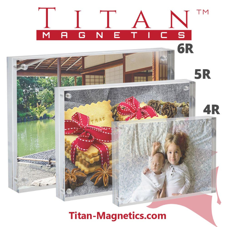 Acrylic Magnetic Photo Frame Free Standing – 4R, 5R, 6R Sizes, Design ...