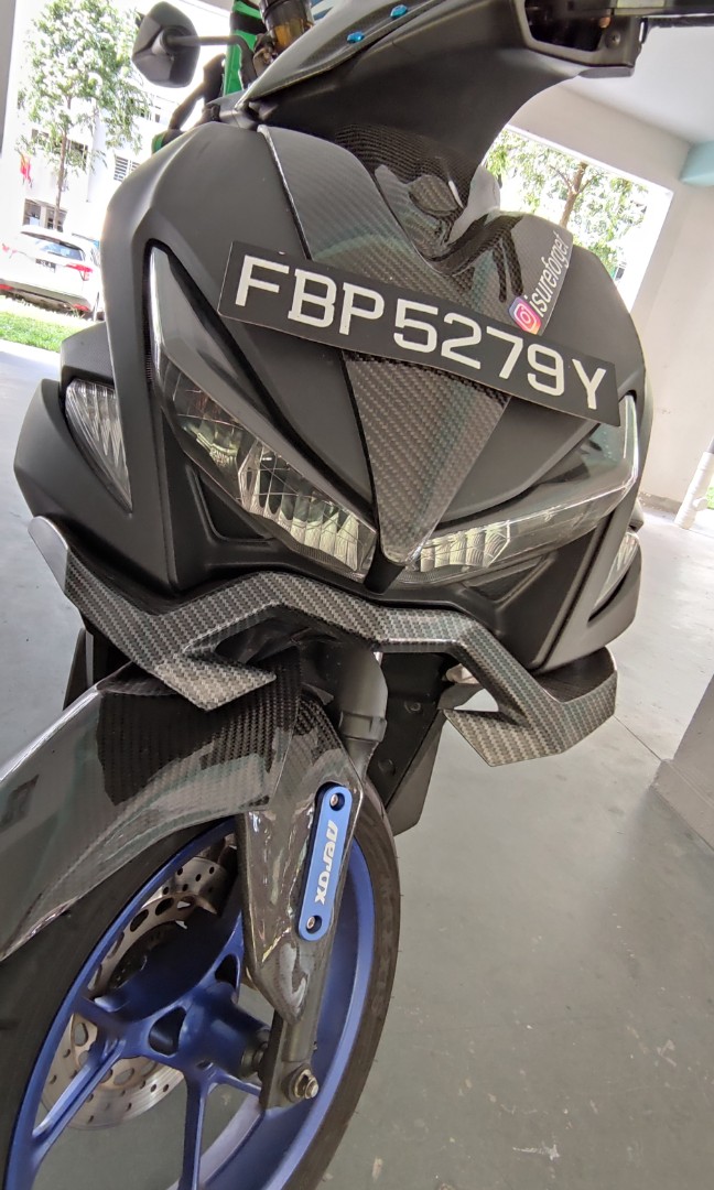 Aerox 155 winglet carbon, Motorcycles, Motorcycle Accessories on Carousell