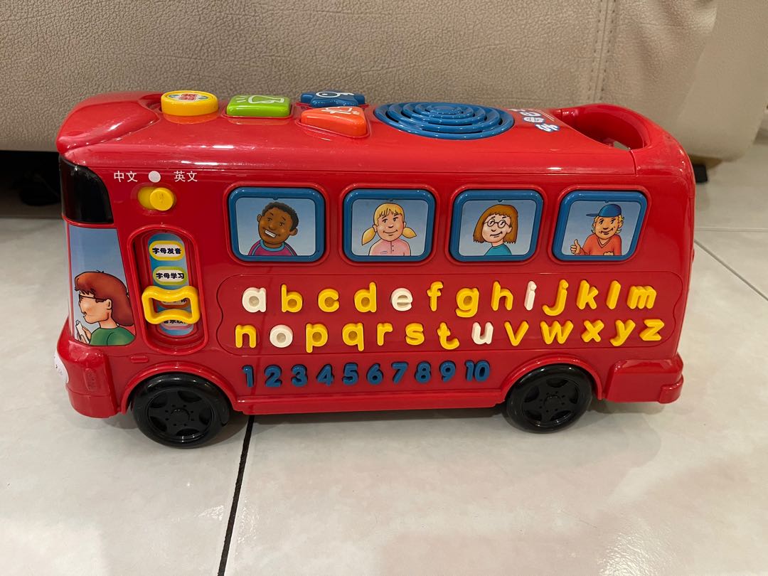 Alphabet and numbering bus, Hobbies & Toys, Toys & Games on Carousell