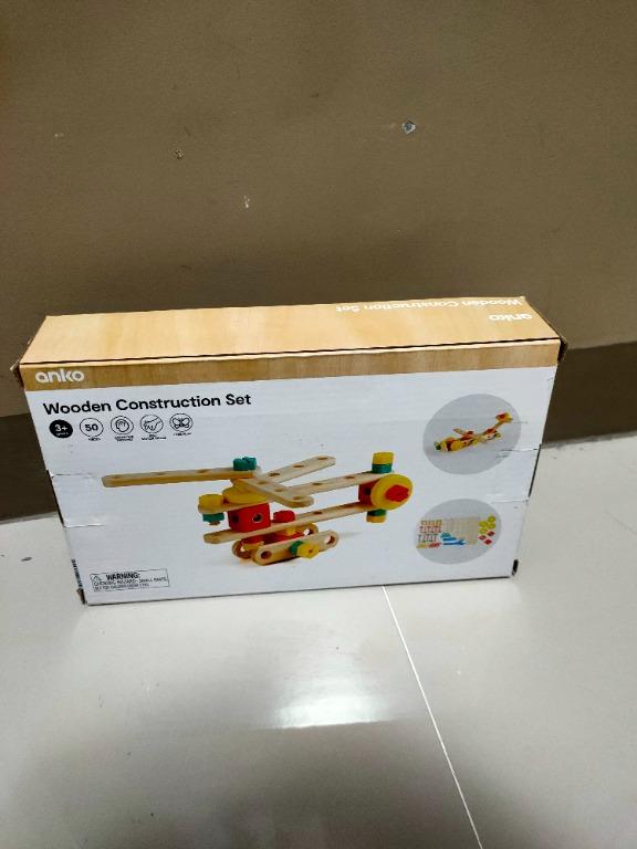 ANKO Wooden Construction Set, Hobbies & Toys, Toys & Games on Carousell