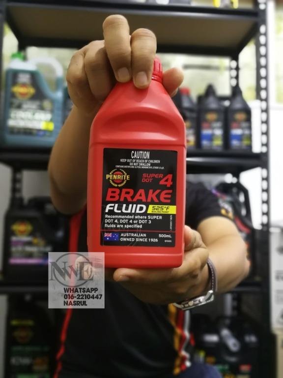 Brake Fluid Penrite Super Dot 4 (500ml) Minyak Brek Suhu Tinggi High Temperature, Auto ...