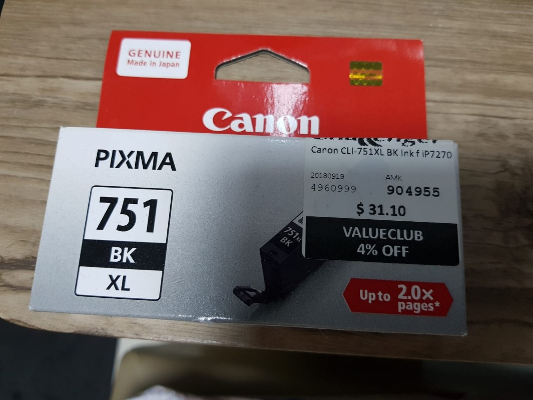 Canon pixma 751 ink, Computers & Tech, Printers, Scanners & Copiers on ...