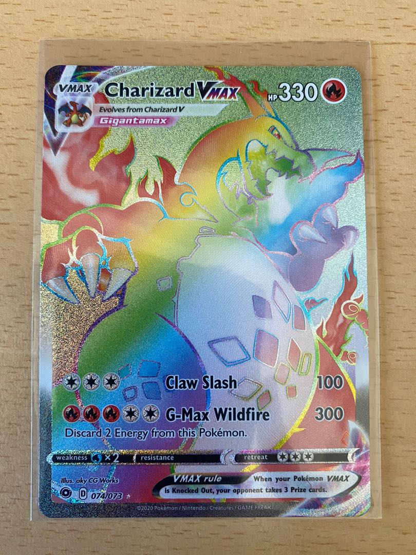 Champions Path Rainbow Rare Charizard VMax, Hobbies & Toys, Toys ...