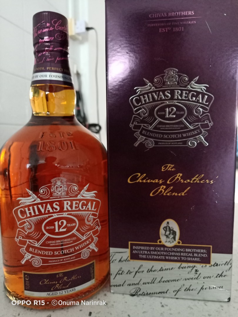 Chivas Regal 12 Years Ultra Smooth Blend (1 Litre), Food & Drinks ...