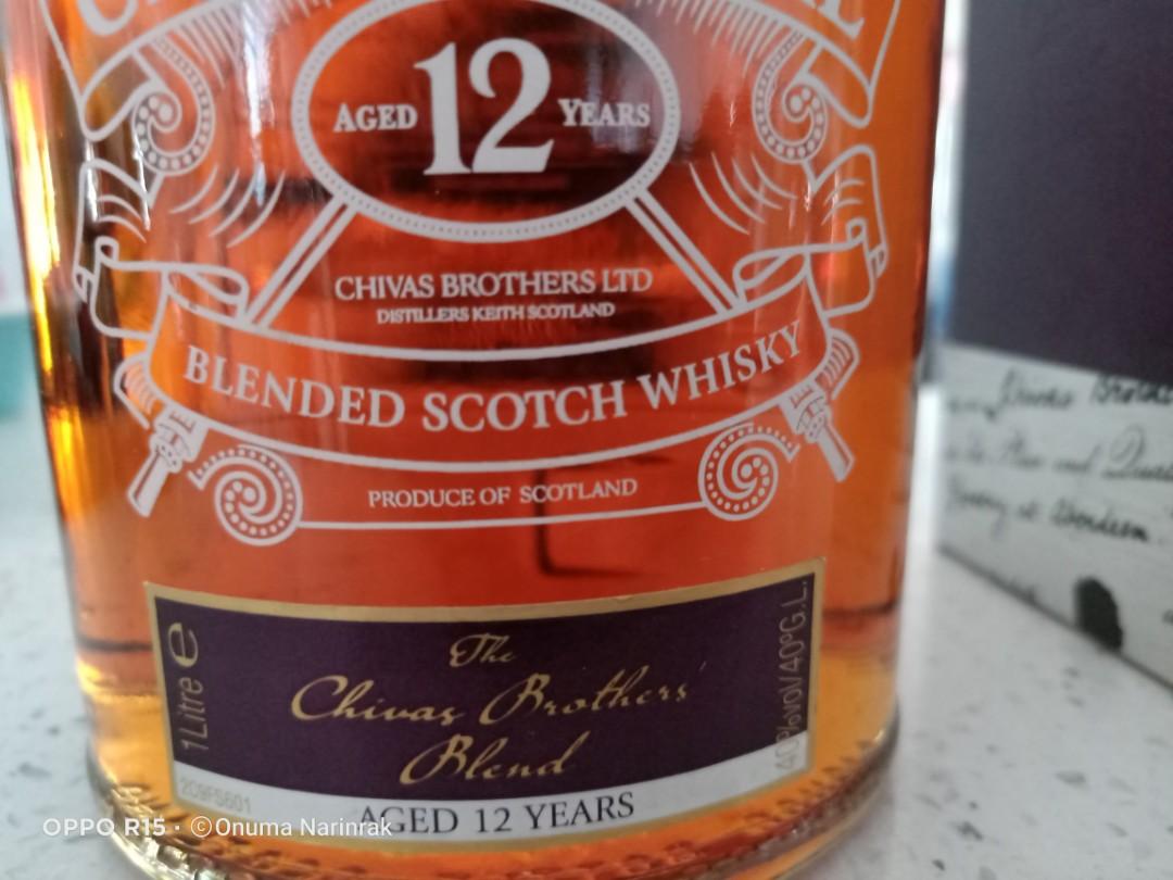 Chivas Regal 12 Years Ultra Smooth Blend (1 Litre), Food & Drinks ...