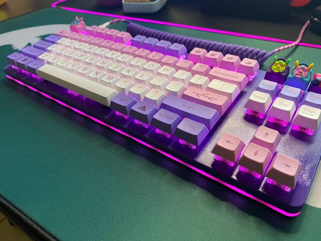 Custom Painted Hexgear Gemini TKL Mechanical Keyboard with Zealios V2 ...