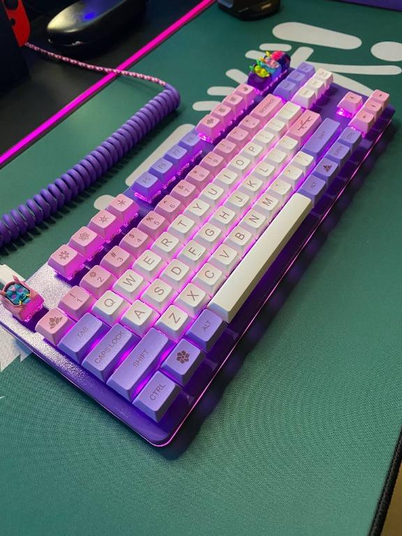 Custom Painted Hexgear Gemini TKL Mechanical Keyboard with Zealios V2 ...