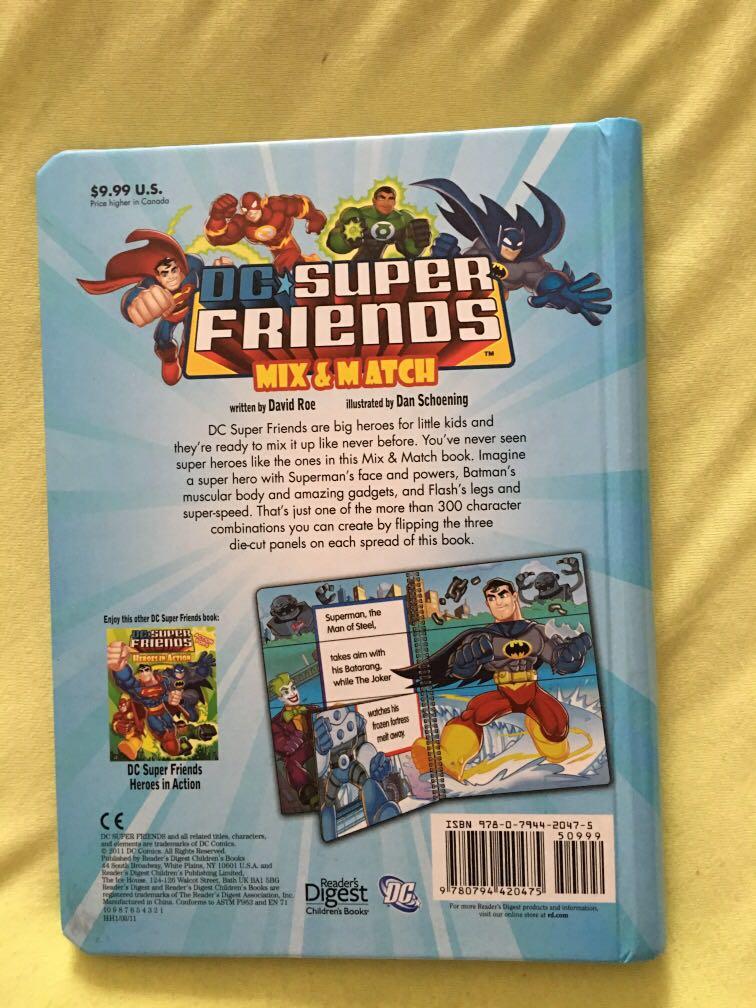 DC super friends mix and match book, Hobbies & Toys, Books & Magazines ...
