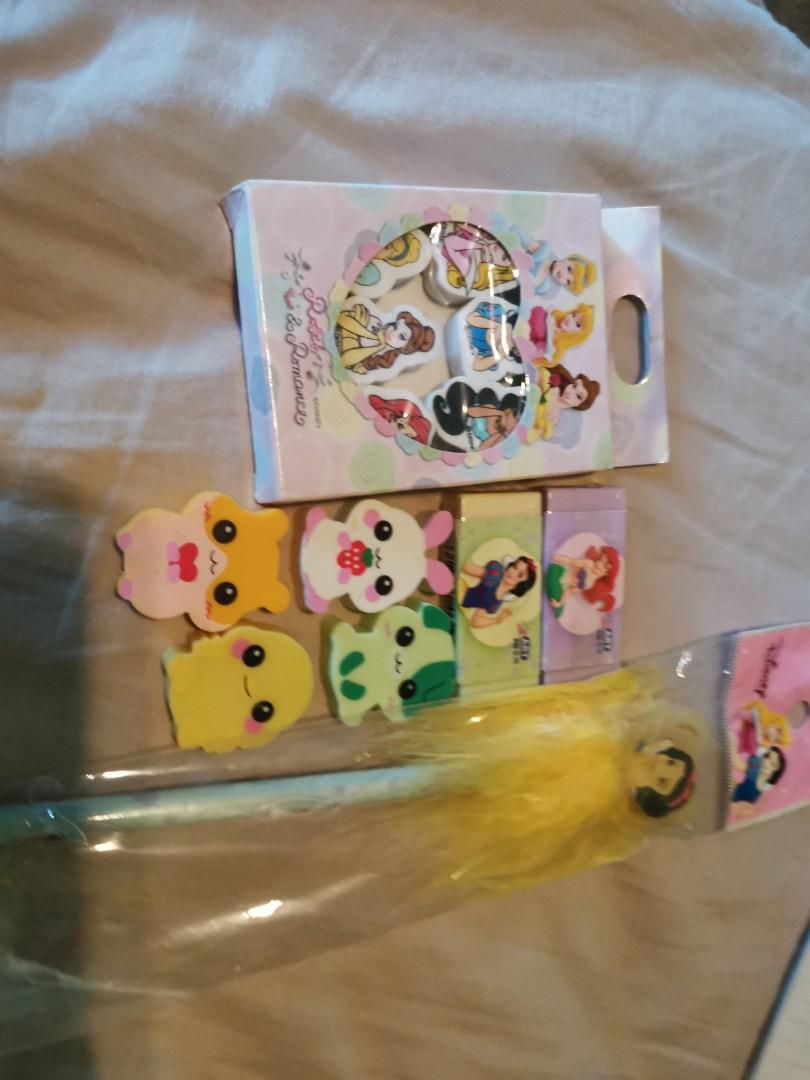 Disney Princess + cartoon erasers, Hobbies & Toys, Stationery & Craft ...