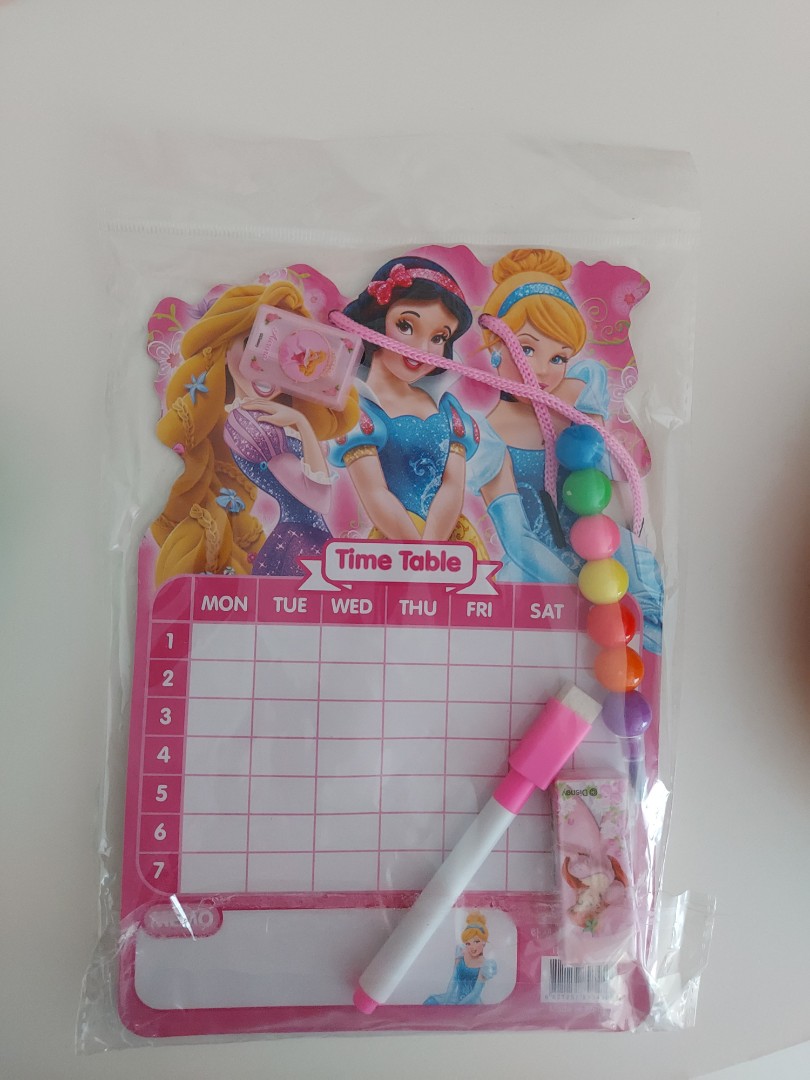 Disney Princess Whiteboard, Books & Stationery, Stationery on Carousell