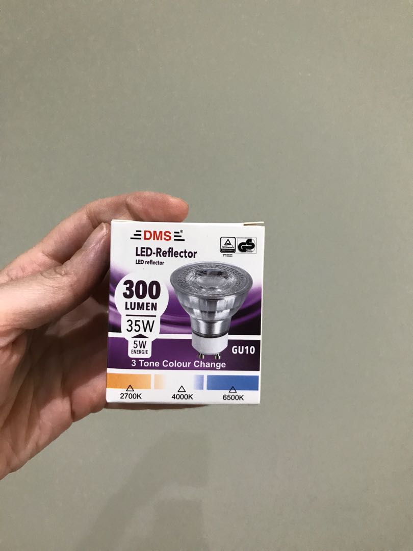 DMS LED Reflector GU10 (3 color tone), Everything Else on Carousell