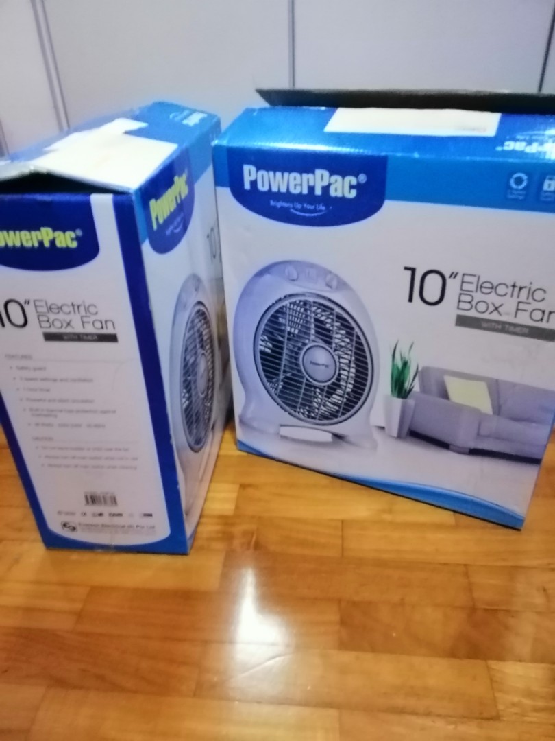 Electric Box Fan, Furniture & Home Living, Lighting & Fans, Fans on ...