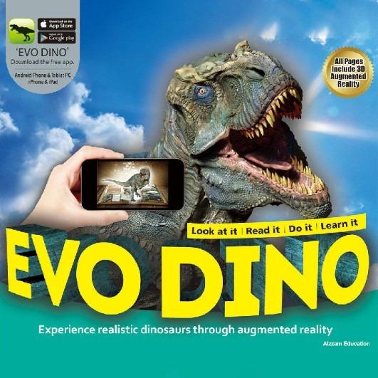 EVO DINO AR Book 3D Interactive Children's Book Learning Dinosaurs ...