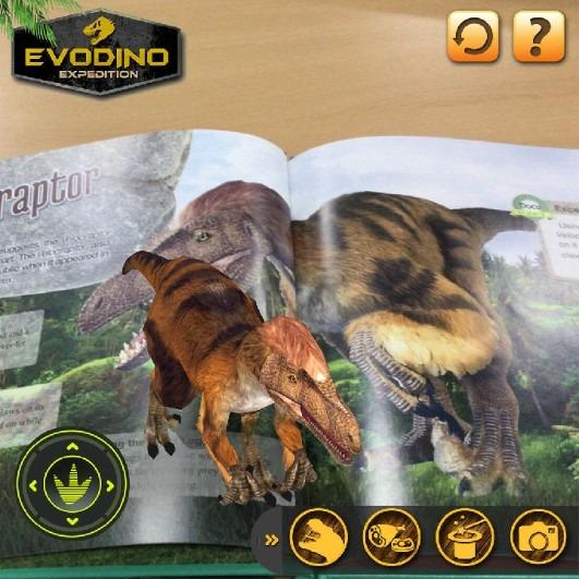 EVO DINO AR Book 3D Interactive Children's Book Learning Dinosaurs ...